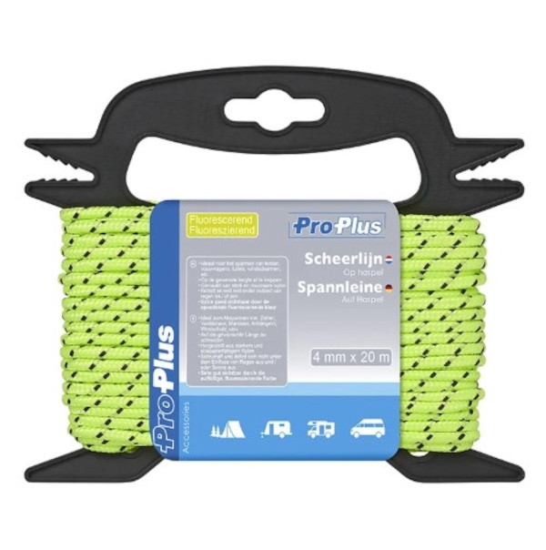 PROPLUS Fluorescerande Bardun linje 4mm 20m